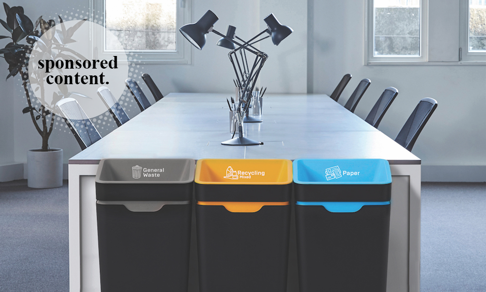 A complete recycling and waste system for workspaces