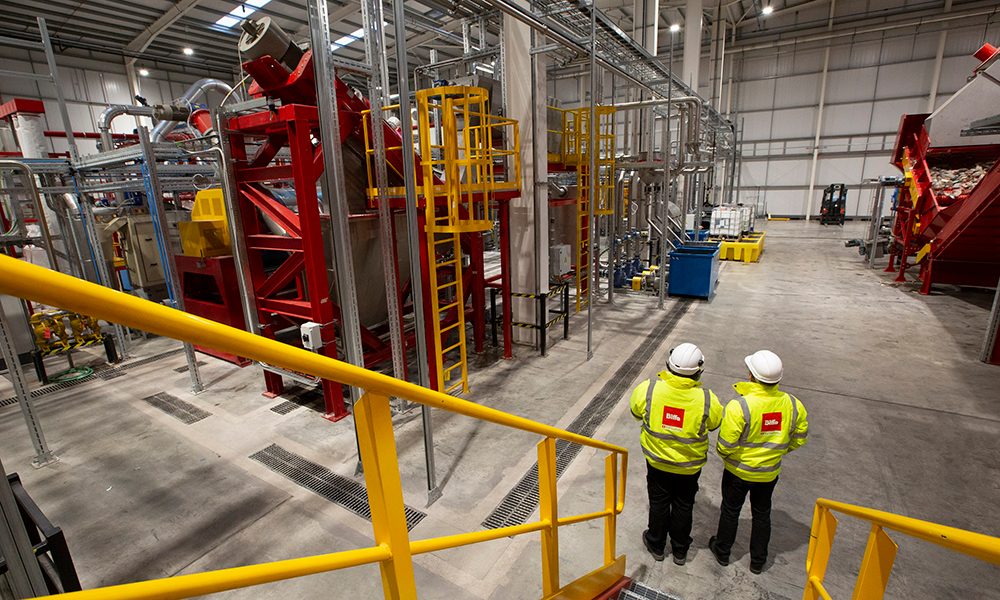 Biffa opens £27.5m plastic recycling plant and announces a new £7m facility