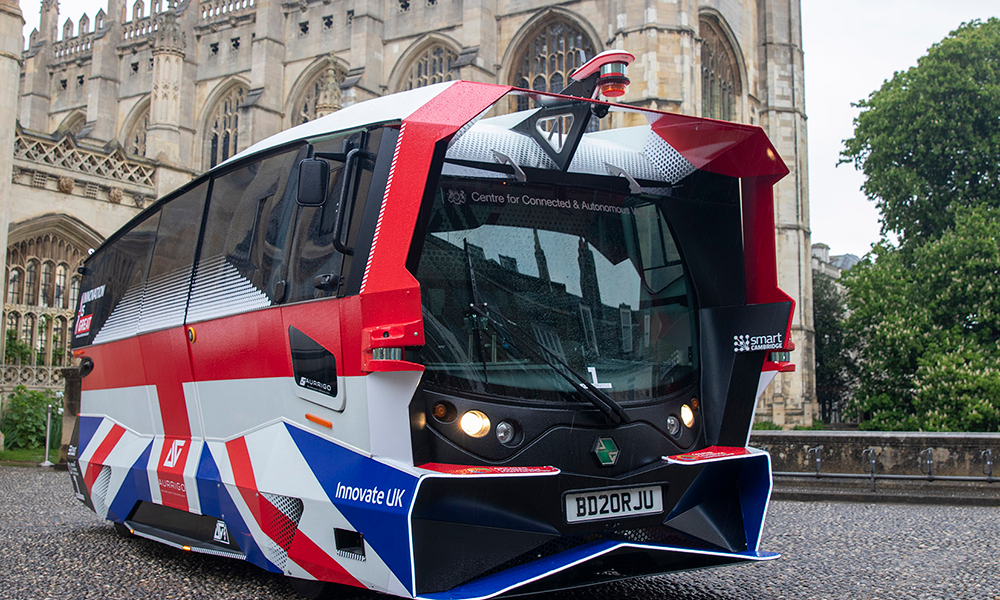 Fully electric, autonomous passenger shuttles take to Cambridge roads