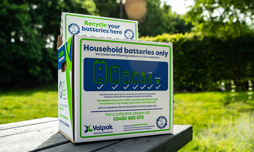 Valpak reports small battery recycling up by 32%