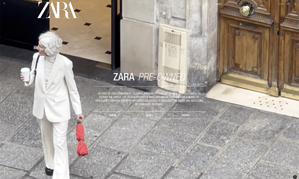 Zara launches resale platform as “commitment” to circularity