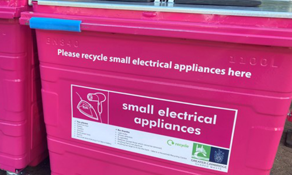 Pink waste bins increase e-waste collections, councils say